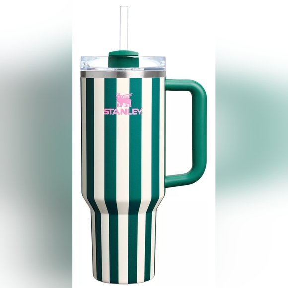 Stanley | Dining | New Stanley Emerald Green Cabana Stripe Quencher ...